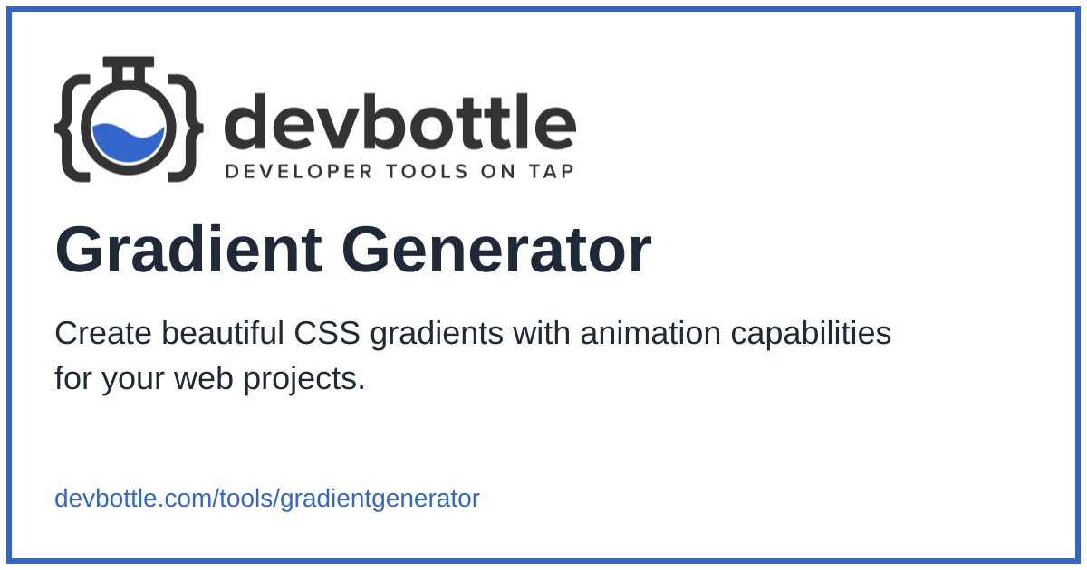 Gradient Generator | DevBottle