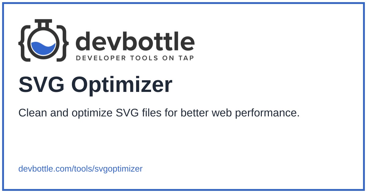 SVG Optimizer | DevBottle